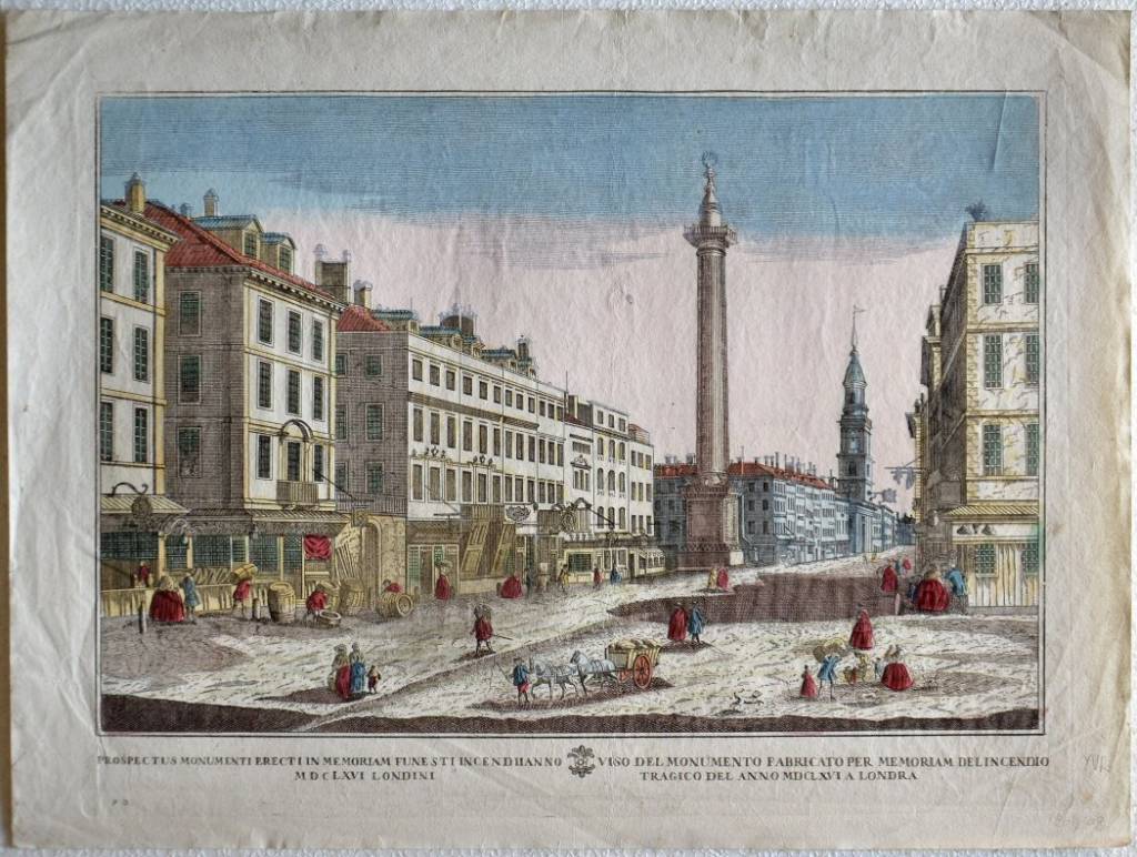 Prospectus monumenti erecti in memoriam funesti incendii anno MDCLXVI ...