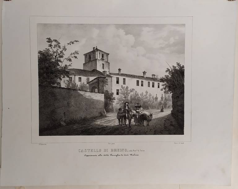 Castello di Bruino, nella prov. di Torino appartenente alla famiglia ...